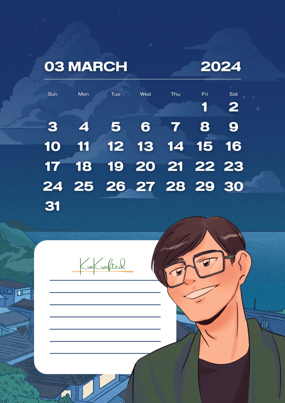 2024 Anime Calendar